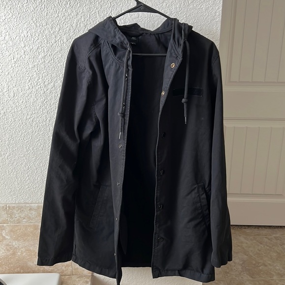 Obey | Jackets & Coats | Obey Mens Black Canvas Trench Coat | Poshmark